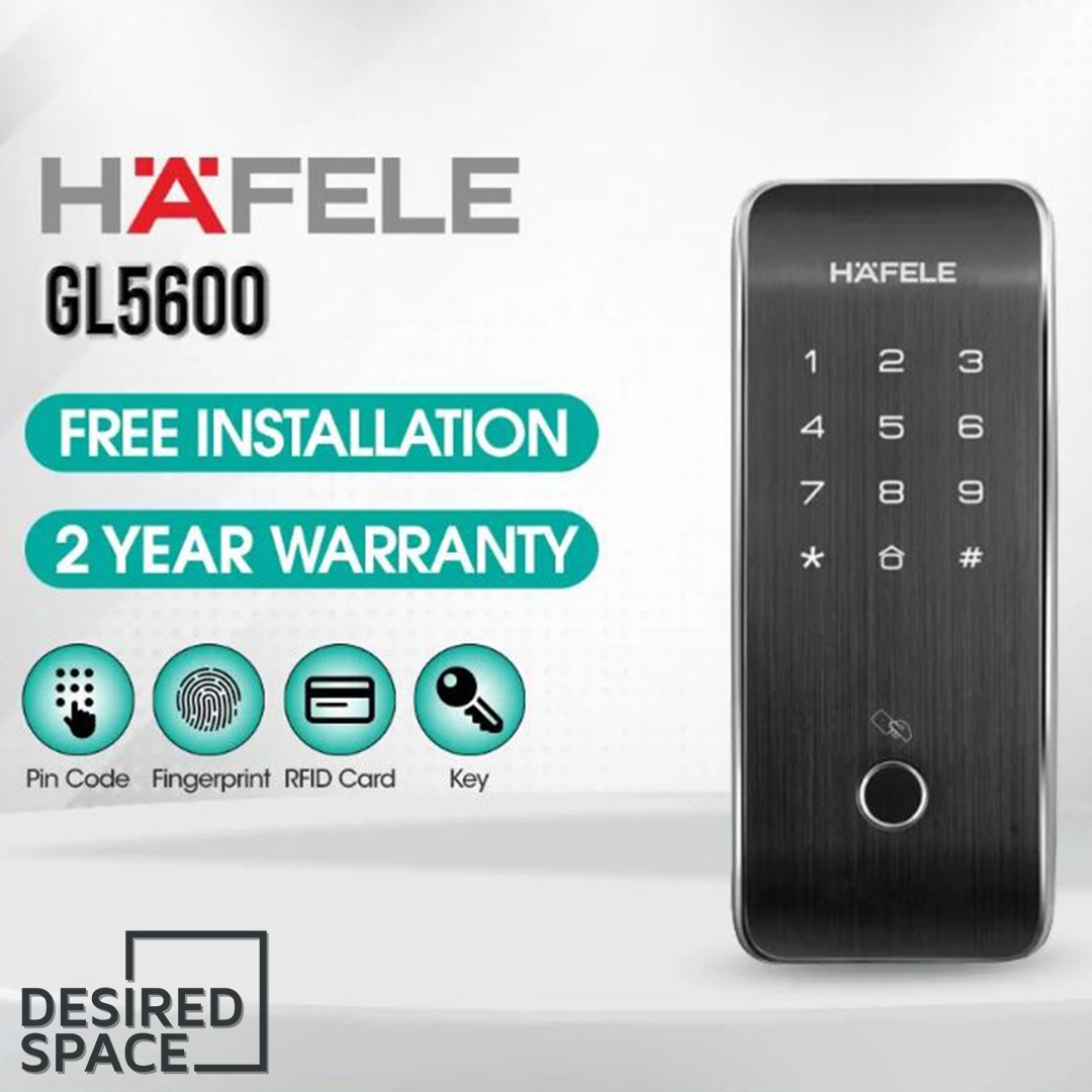 Hafele GL5600 Digital Gate Lock, Furniture & Home Living, Security ...