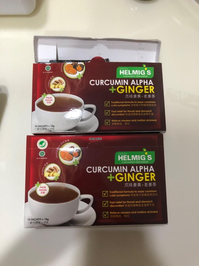 Helmigs curcumin Alpha and ginger, Health & Nutrition, Health ...