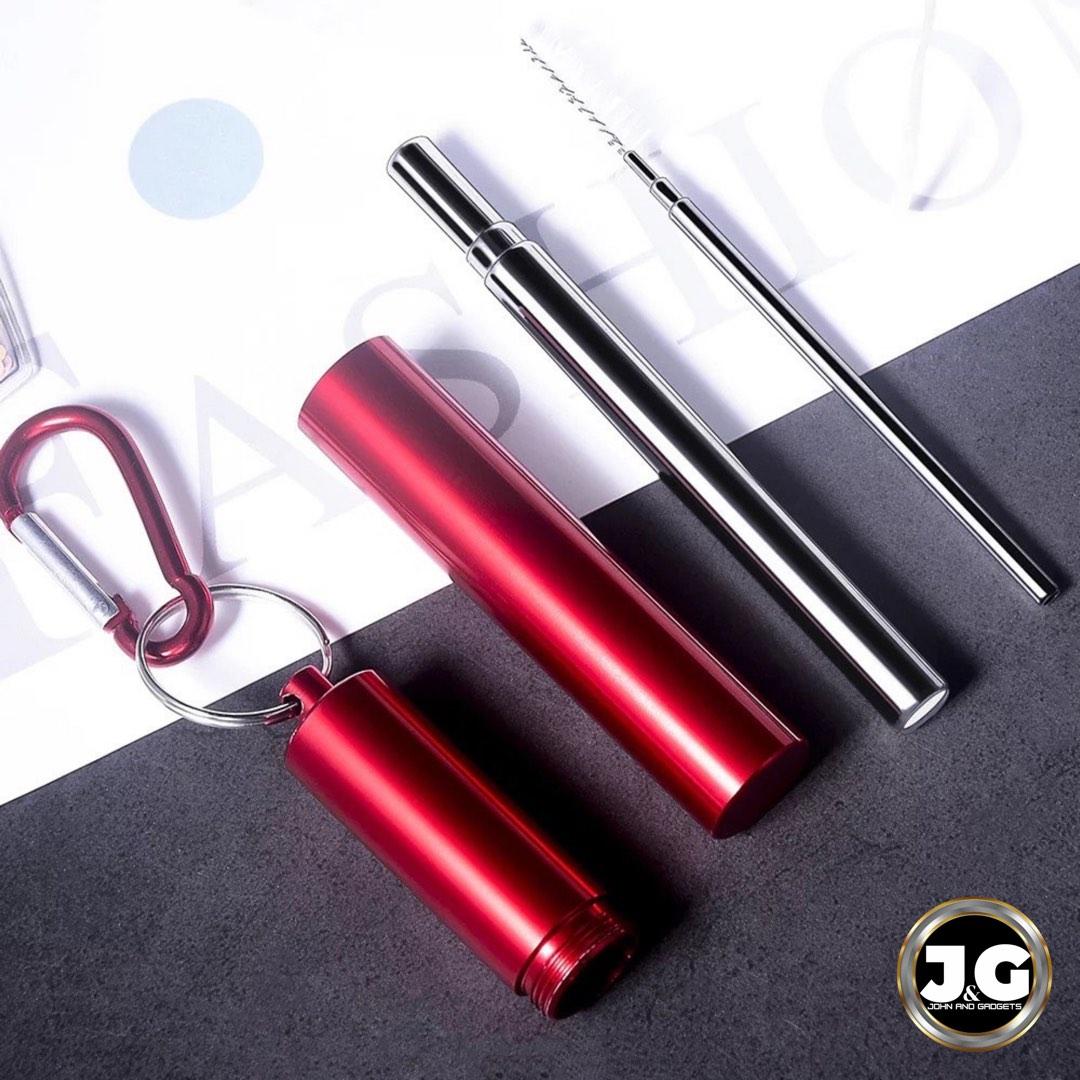 Collapsible Straw Telescopic Drinking Straw Reusable Straw Collapsible ...
