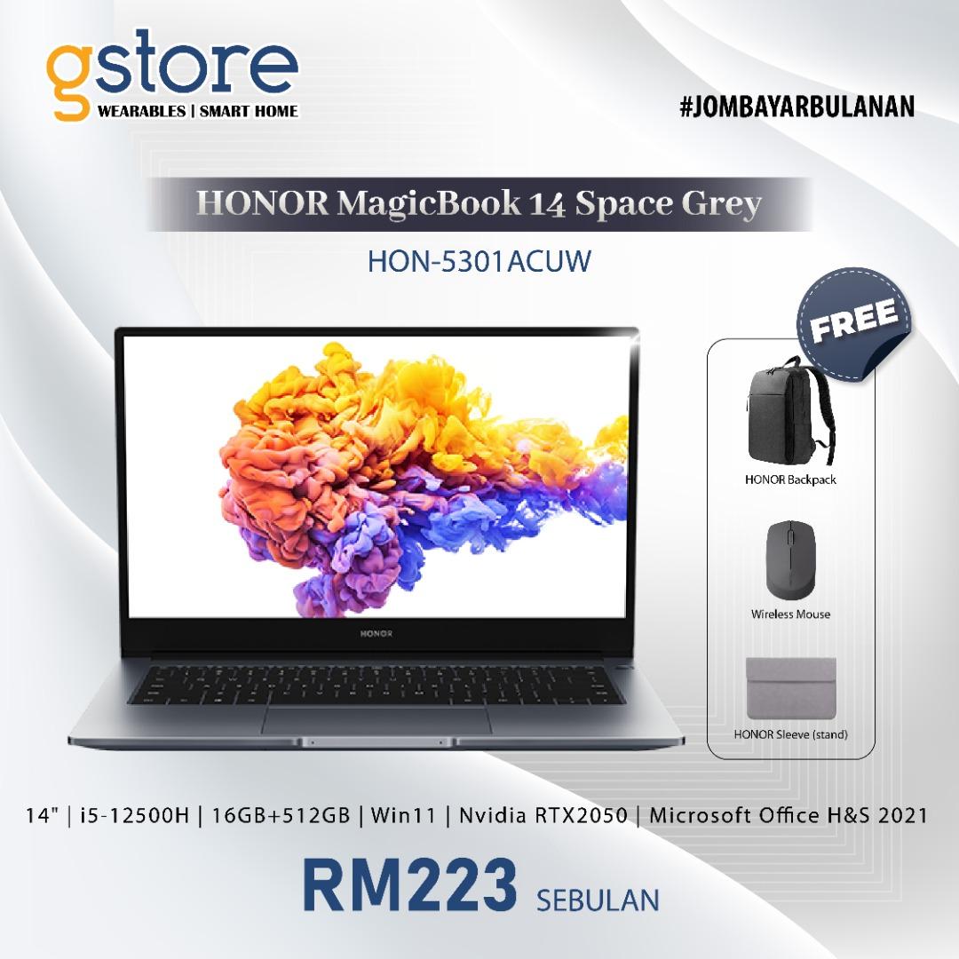 Honor MagicBook 14 2022 (Intel i5-12500H, NVIDIA RTX2050, 16GB+512GB ...