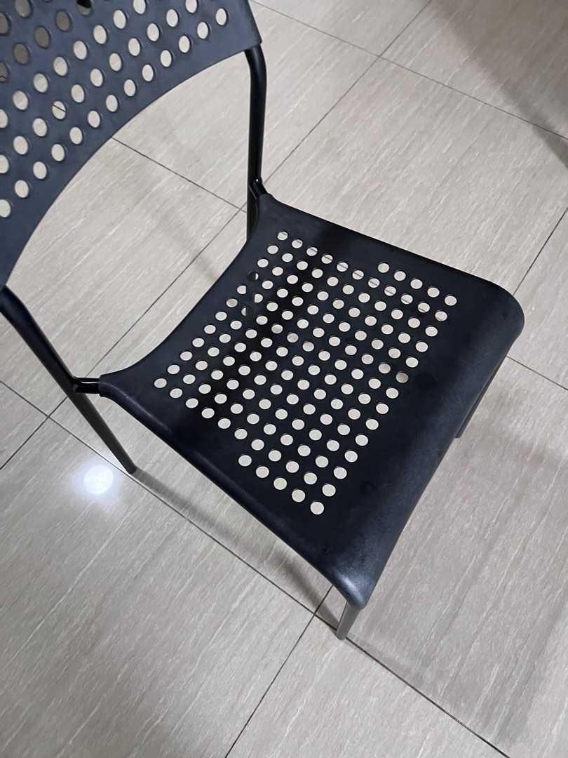 Ikea black chairs good condition , Furniture & Home Living, Furniture ...