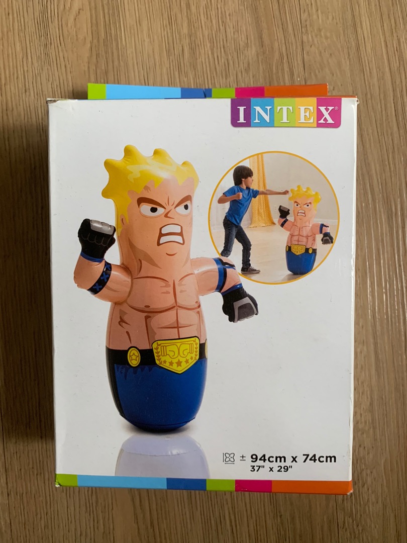Intex Brand Inflatable Boxing Punch Bag for Kids, Hobbies & Toys, Toys ...