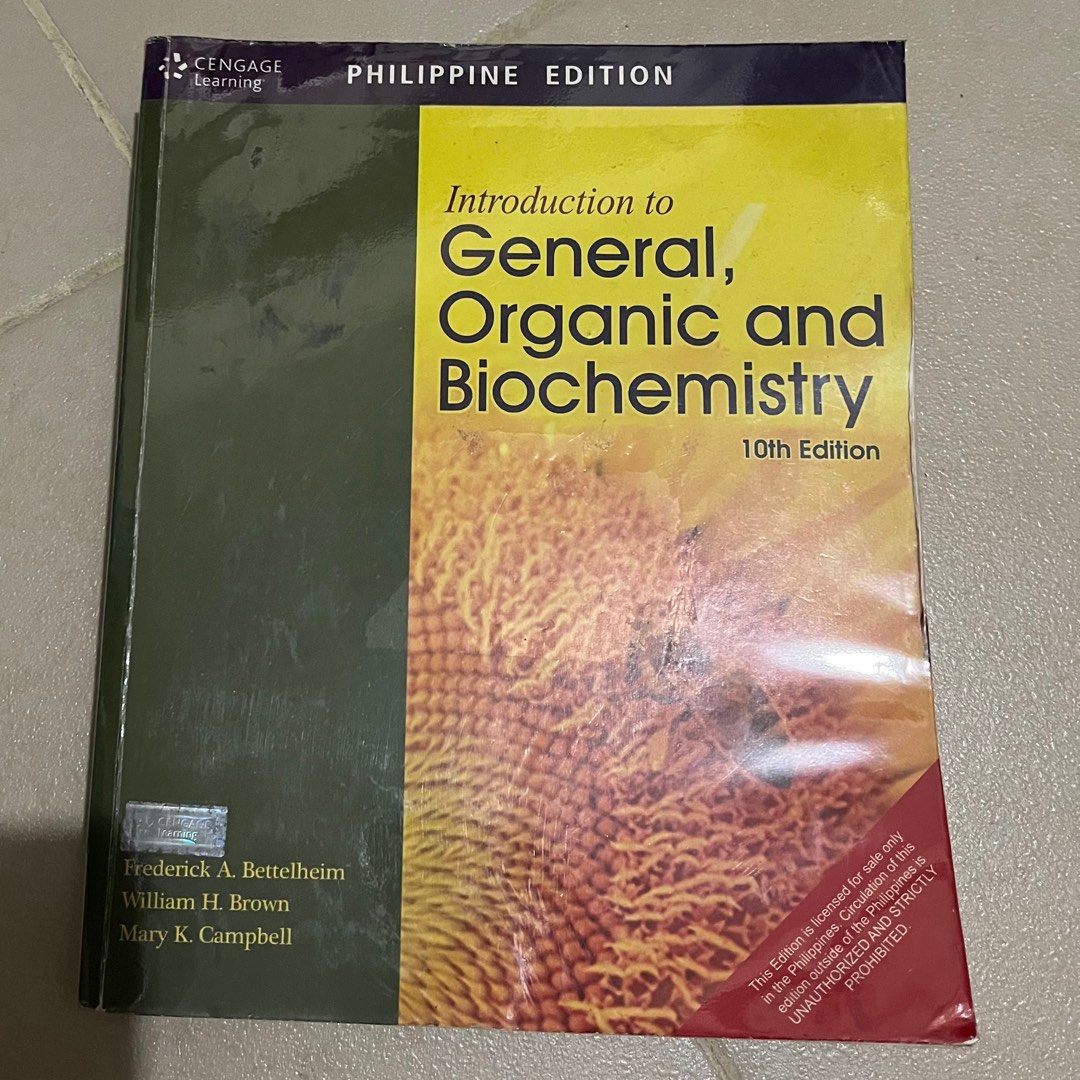 Introduction to General, Organic, and Biochemistry 10th edition ...