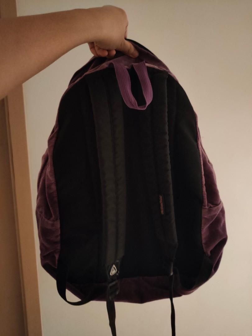 Jansport Violet Velvet Backpack, Women's Fashion, Bags & Wallets ...