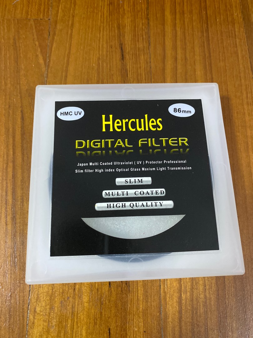 Japan 86mm filter Hercules slim hmc uv, Photography, Photography ...