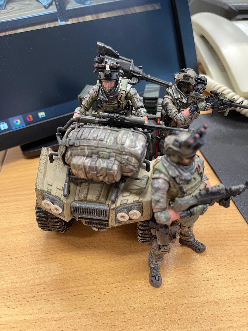 JoyToy Joy Toy 1/18 Crazy Reload SUV, US Navy Seal, Wild Cat ATV ...