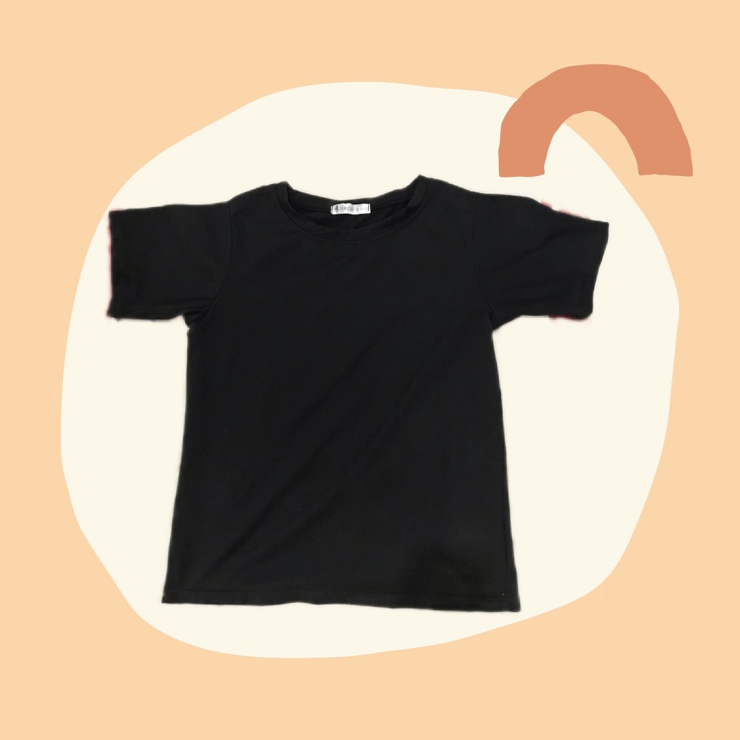 Kaos Polos Hitambaju Olahragabaju Dance Fesyen Wanita Pakaian Wanita Atasan Di Carousell