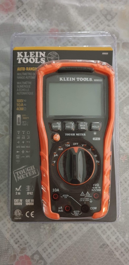 Klein Tools MM600 Multimeter, Digital Auto-Ranging, AC/DC Voltage and ...
