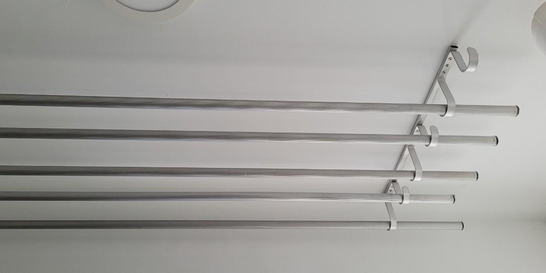 Laundry poles / rods, Furniture & Home Living, Home Improvement ...