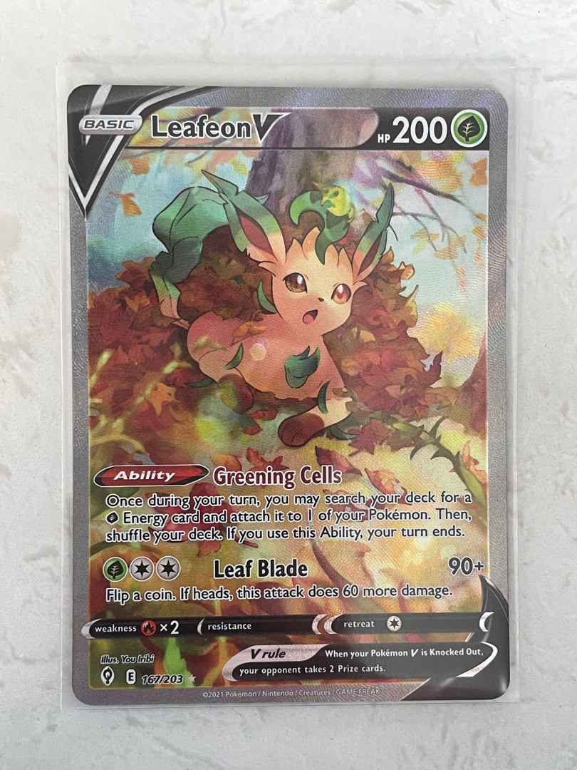Leafeon V Alternate Art Evolving Skies - Pokemon TCG, Hobbies & Toys ...