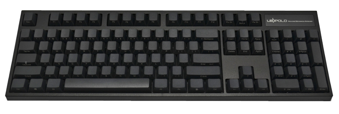 Leopold FC900R Black Case Pad Printed PBT Mechanical Keyboard (Cherry ...