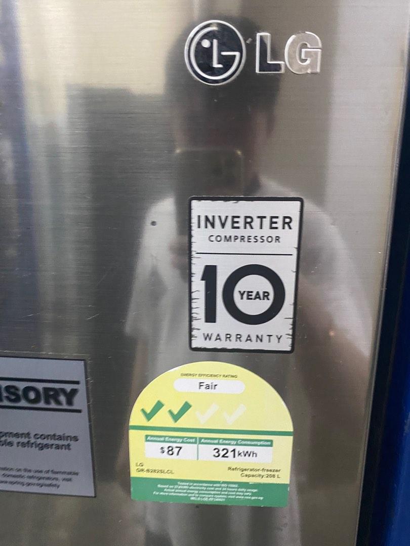 LG 2Ticks Inverter Fridge, 208L, TV & Home Appliances, Kitchen ...