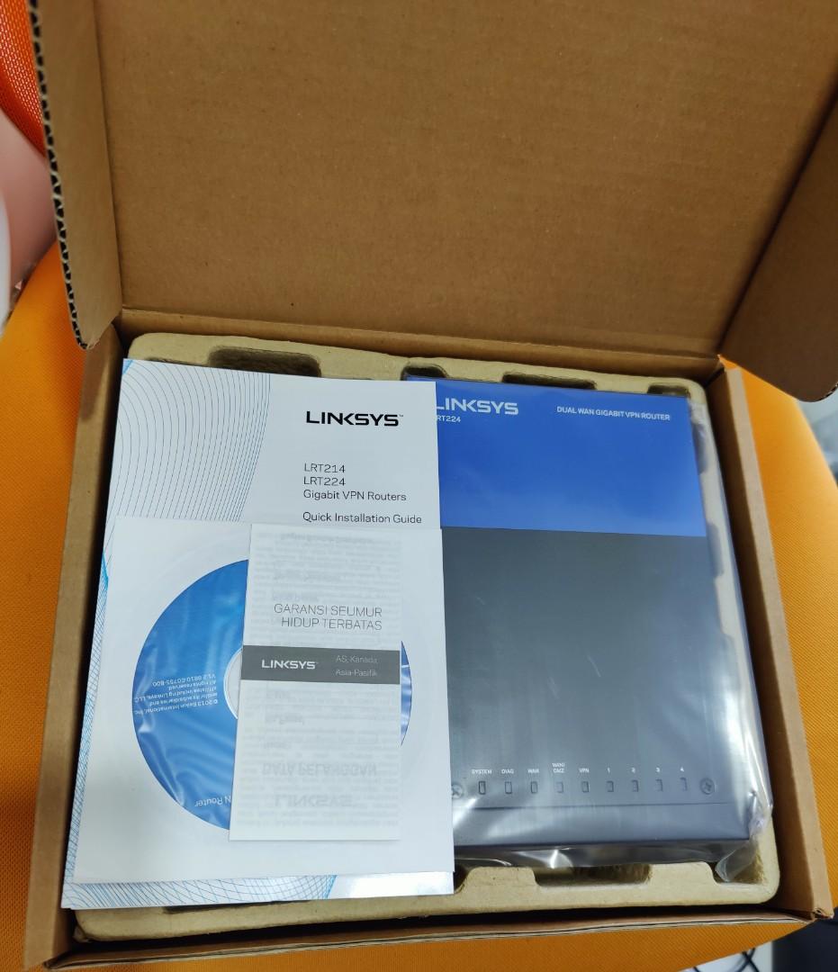 Linksys LRT224 VPN DUAL WAN ROUTER 香港行貨, 電腦＆科技, 電腦周邊及配件, Wifi及上網相關產品 ...
