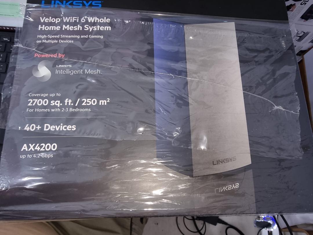 Linksys Velop MX4200 Tri-Band AX4200 Mesh WiFi 6 Router ( 4 left) , Computers & Tech, Parts ...