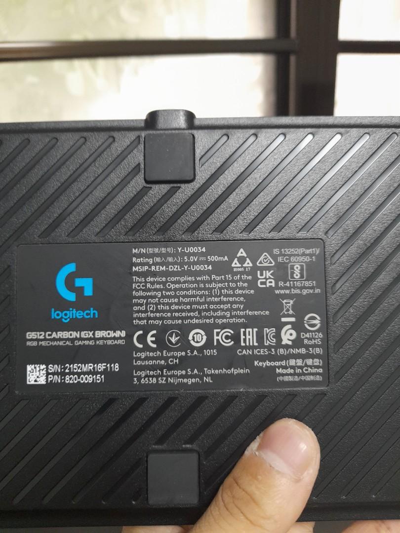 LOGI G512 carbon, Computers & Tech, Parts & Accessories, Computer ...