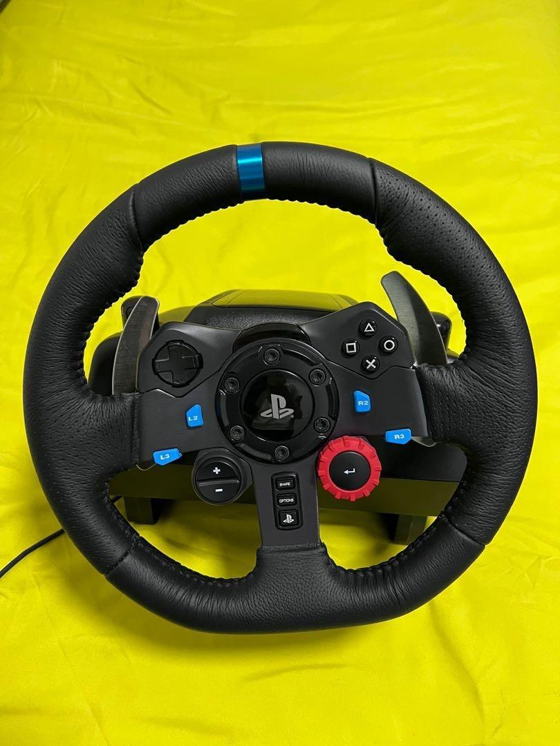 Logitech G29 with Thrustmaster TLCM pedal, Video Gaming, Gaming ...