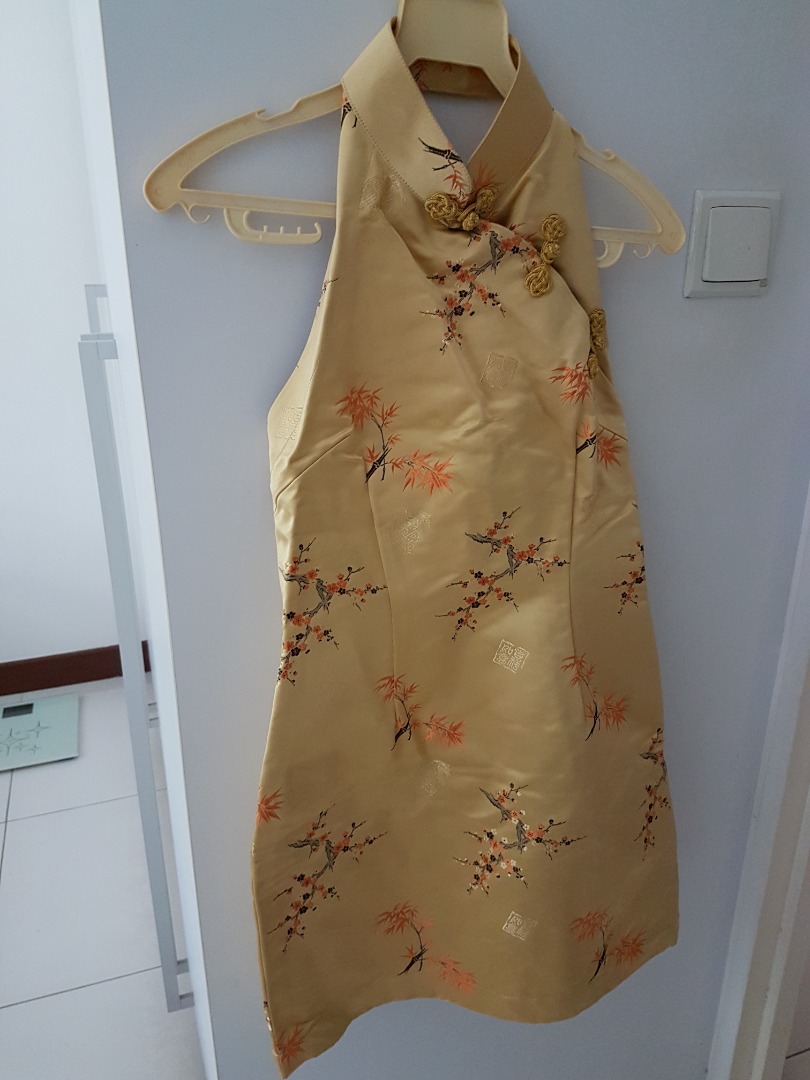 Low back Cheong Sam, Women's Fashion, Dresses & Sets, Evening dresses ...