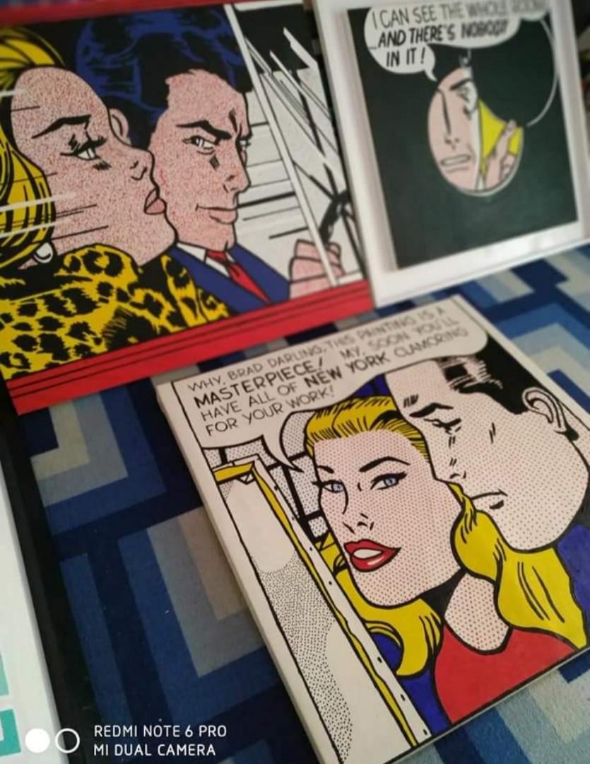 Lukisan Repro Pop Art Roy Lichtenstein, Desain & Kerajinan Tangan, Karya Seni di Carousell