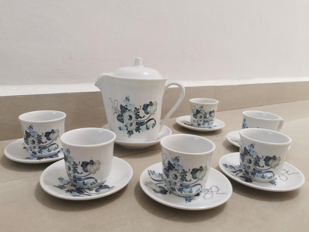 Melamine Ware Tea Set, Furniture & Home Living, Kitchenware & Tableware ...