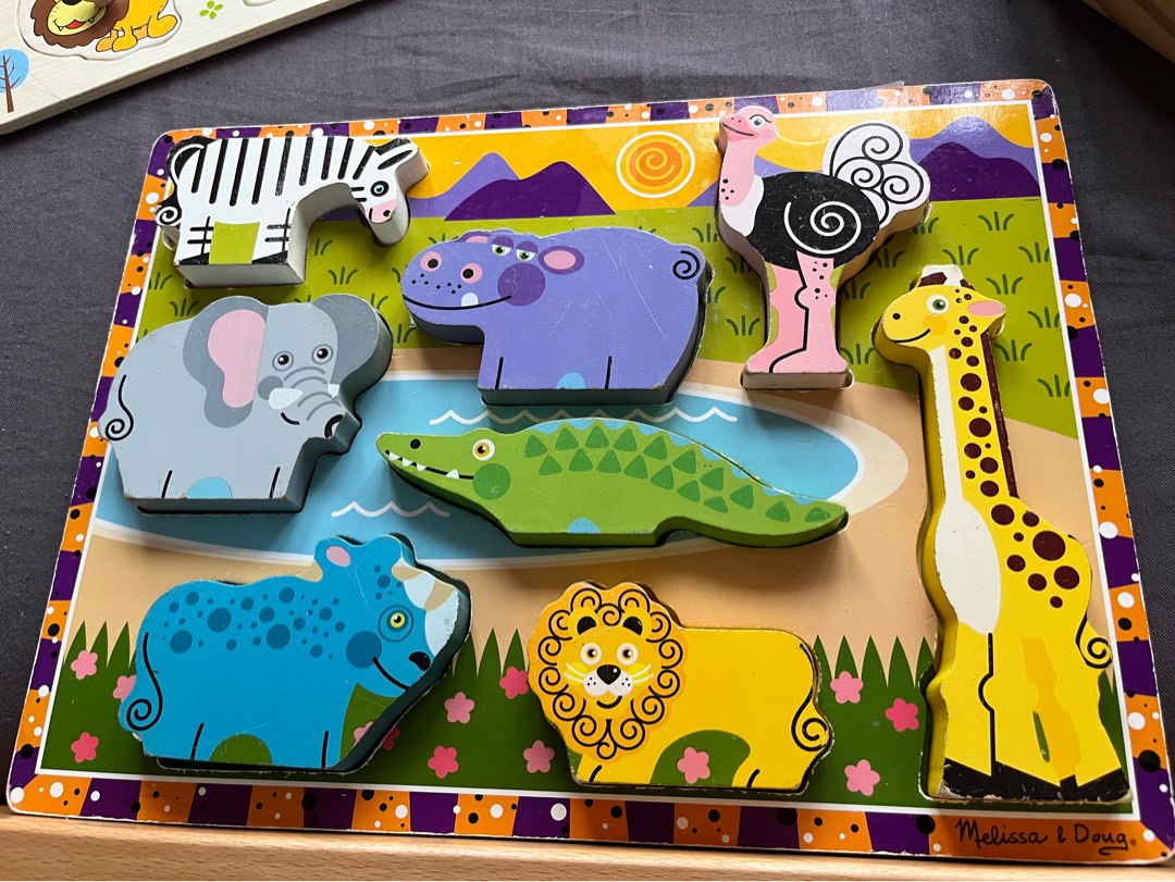 Melissa & Doug Zoo Animal Puzzle, Hobbies & Toys, Toys & Games on Carousell