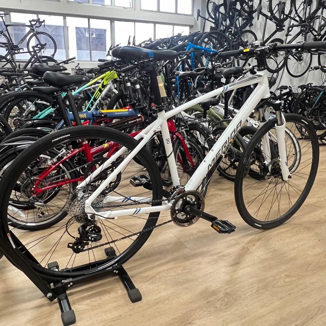 Merida crossway 90 hybrid bike touring bicycle with suspension giant ...