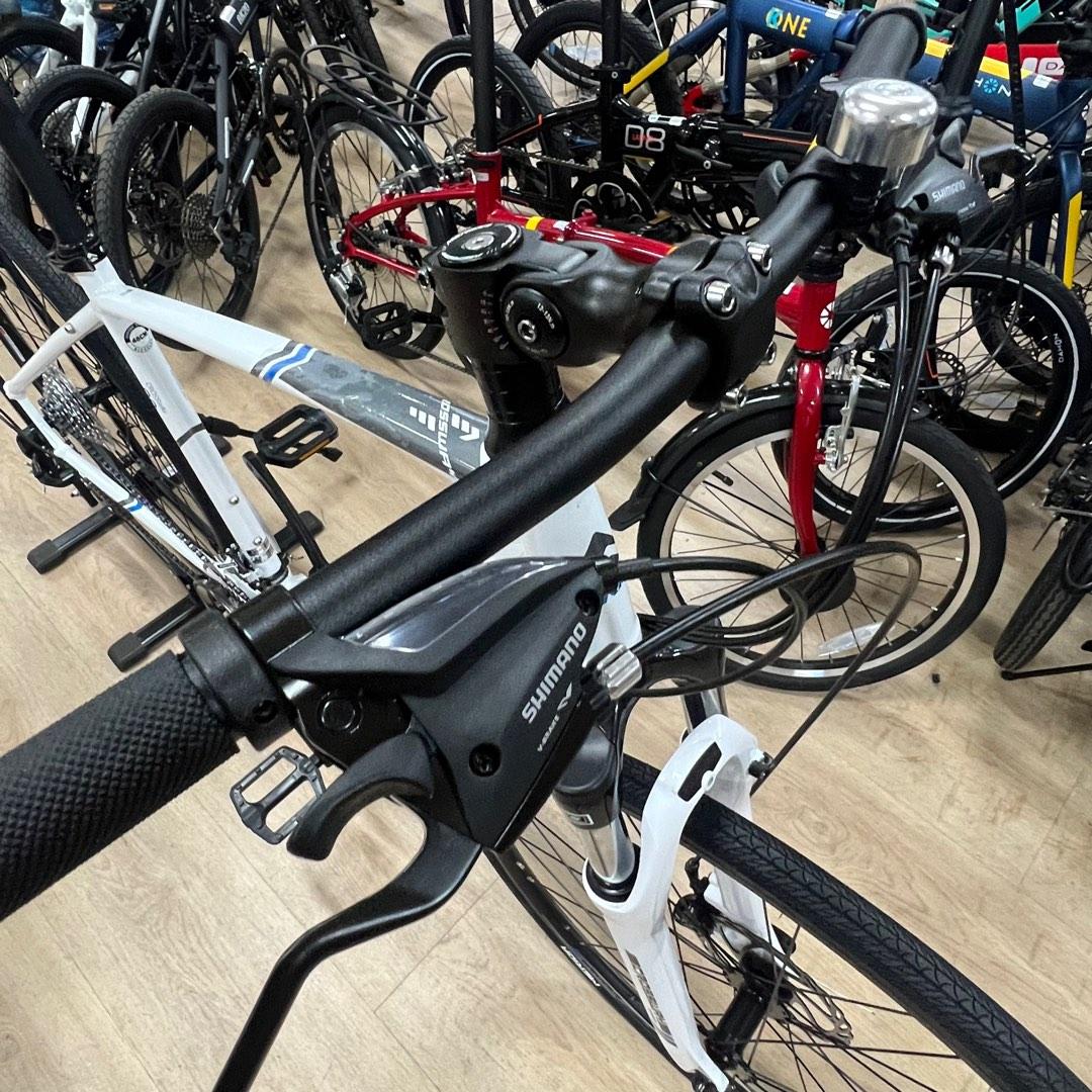 Merida crossway 90 hybrid bike touring bicycle with suspension giant ...