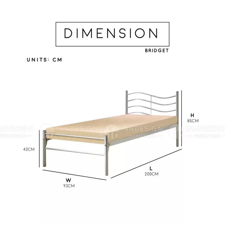 metal Bed Frame ready stock, Furniture & Home Living, Furniture, Bed ...