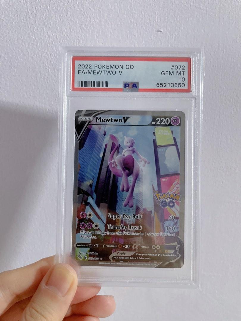 Mewtwo V Alternate Art PSA10 Pokemon Go, Hobbies & Toys, Toys & Games on Carousell