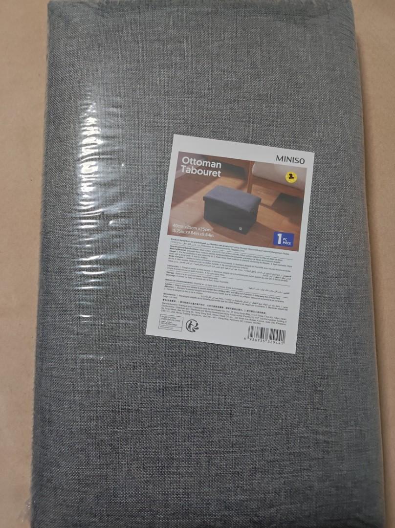 Miniso Ottoman, Furniture & Home Living, Home Improvement ...