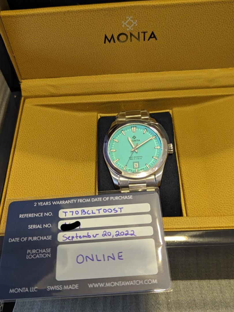 Monta Noble Turquoise Blue Limited Edition (1 of 100) - Fully sealed ...