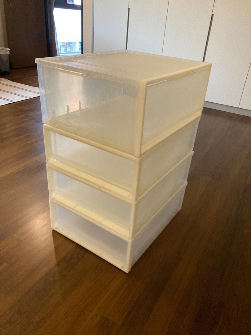 Muji PP drawers, Furniture & Home Living, Home Improvement ...