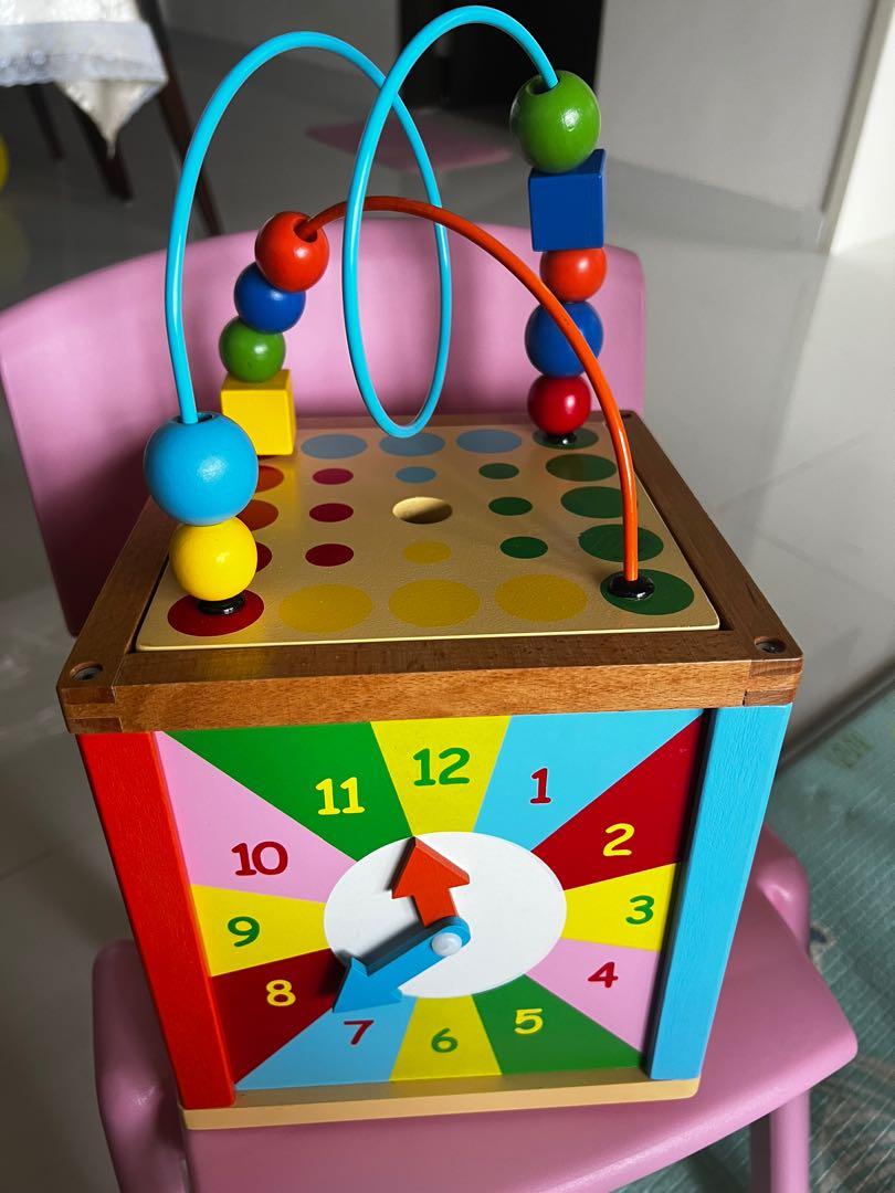 Multi sensory wooden cube, Babies & Kids, Infant Playtime on Carousell