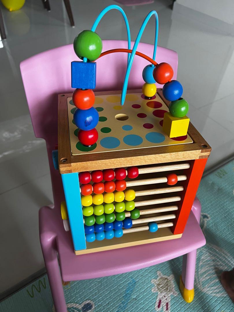Multi sensory wooden cube, Babies & Kids, Infant Playtime on Carousell