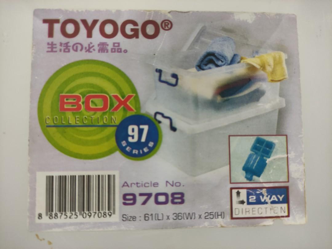 Multiple TOYOGO Boxes / Plastic Storage Container, Furniture & Home ...