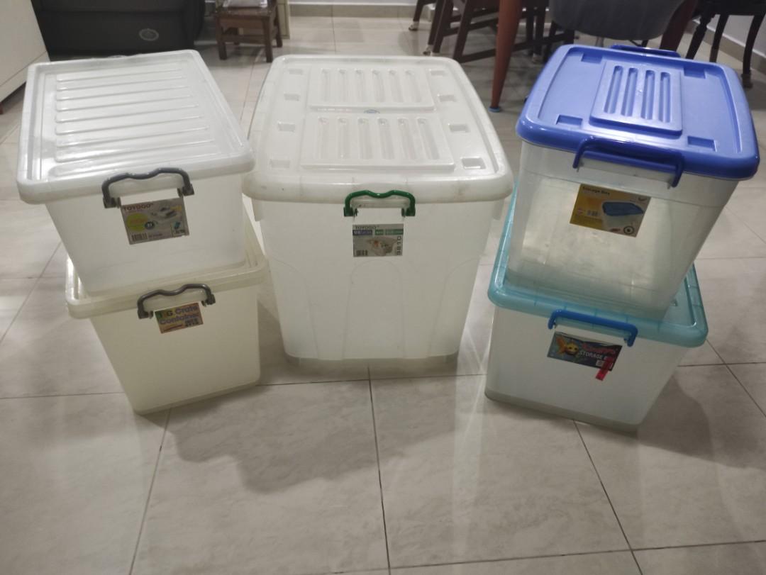 Multiple TOYOGO Boxes / Plastic Storage Container, Furniture & Home ...