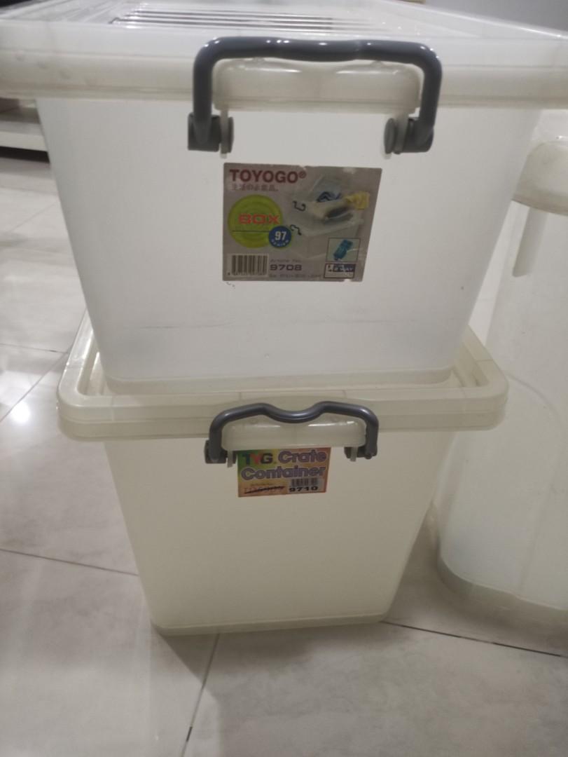 Multiple TOYOGO Boxes / Plastic Storage Container, Furniture & Home ...