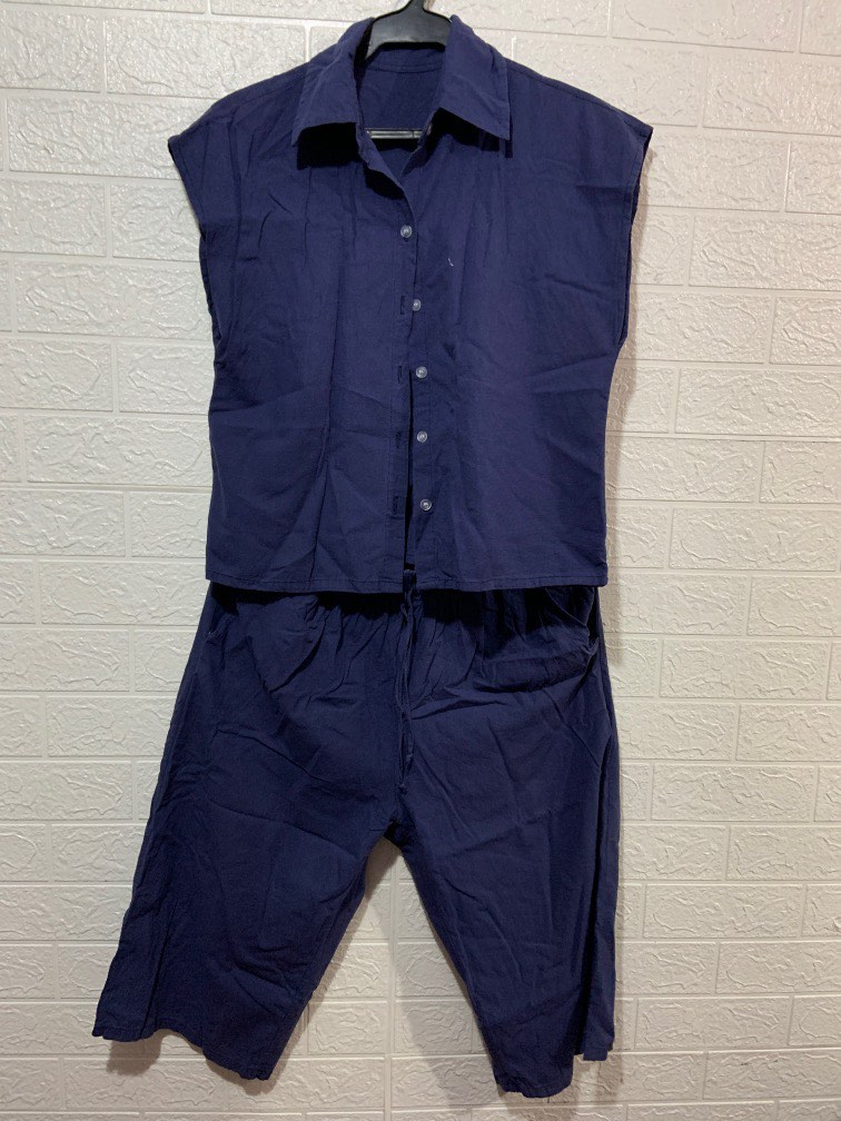 Navy Blue Coords, Women's Fashion, Dresses & Sets, Sets or Coordinates ...