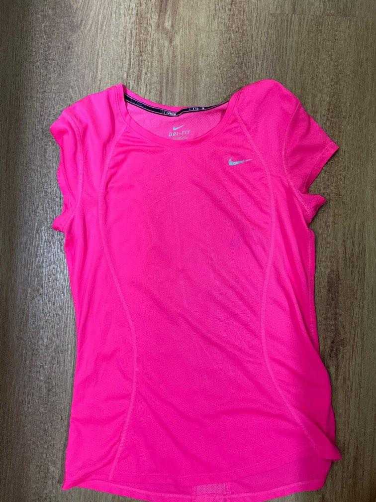 Nike dry fit running pink, Women's Fashion, Activewear on Carousell