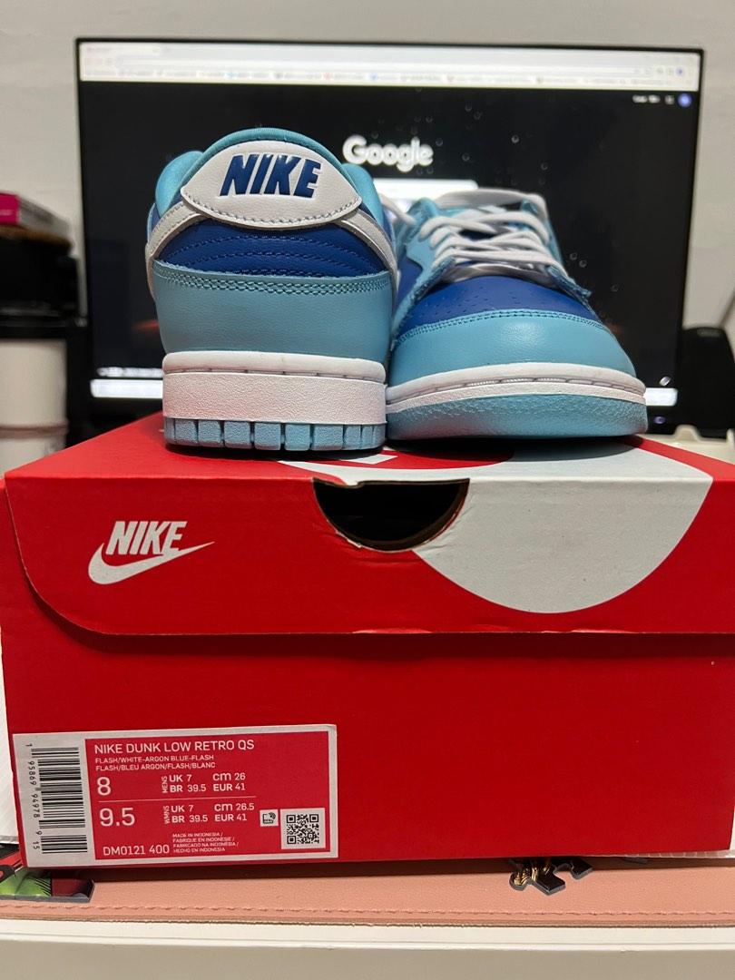 Nike Dunk Low QS 'Argon', Men's Fashion, Footwear, Sneakers on Carousell