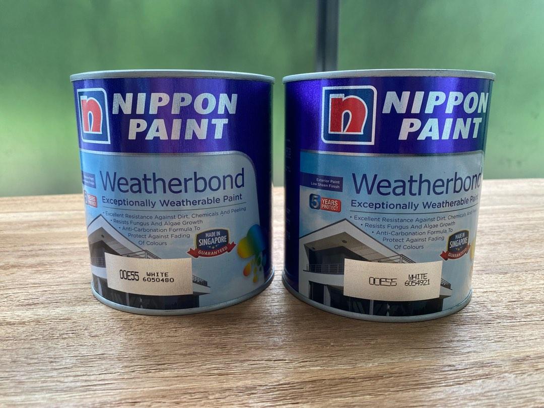 Nippon Paint weatherbond white 00E55, Furniture & Home Living, Home ...