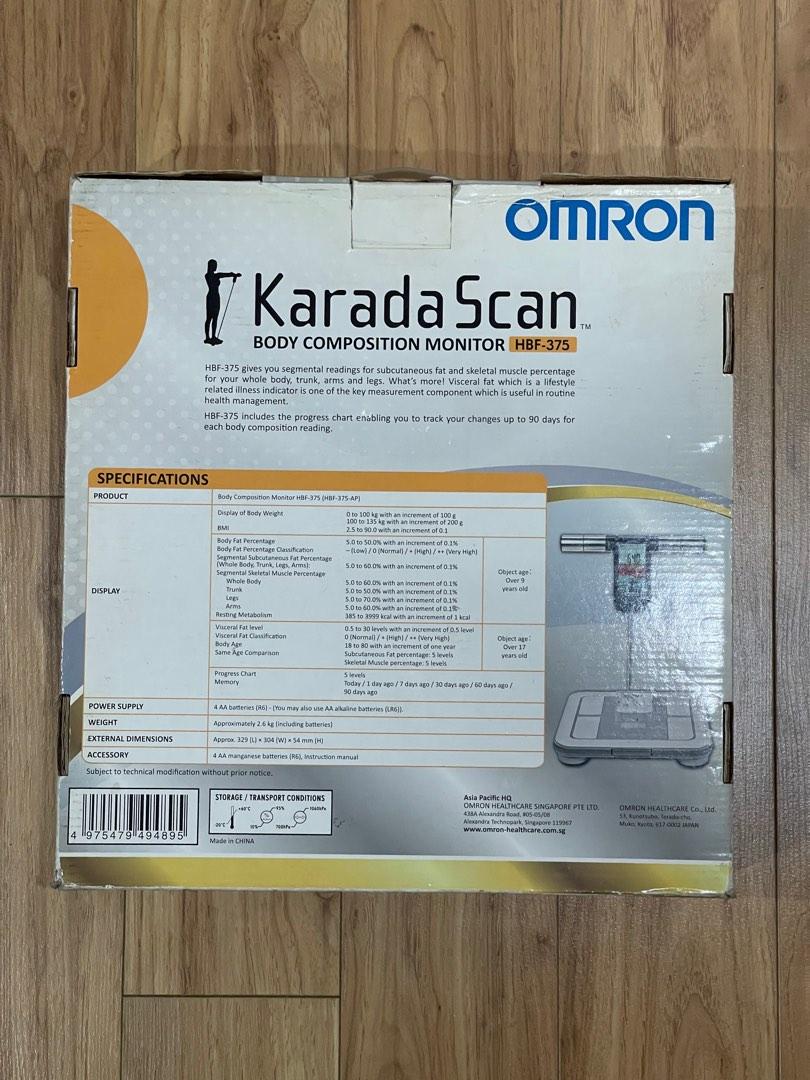 Omron Karada Scan HBF-375, Health & Nutrition, Health Monitors ...