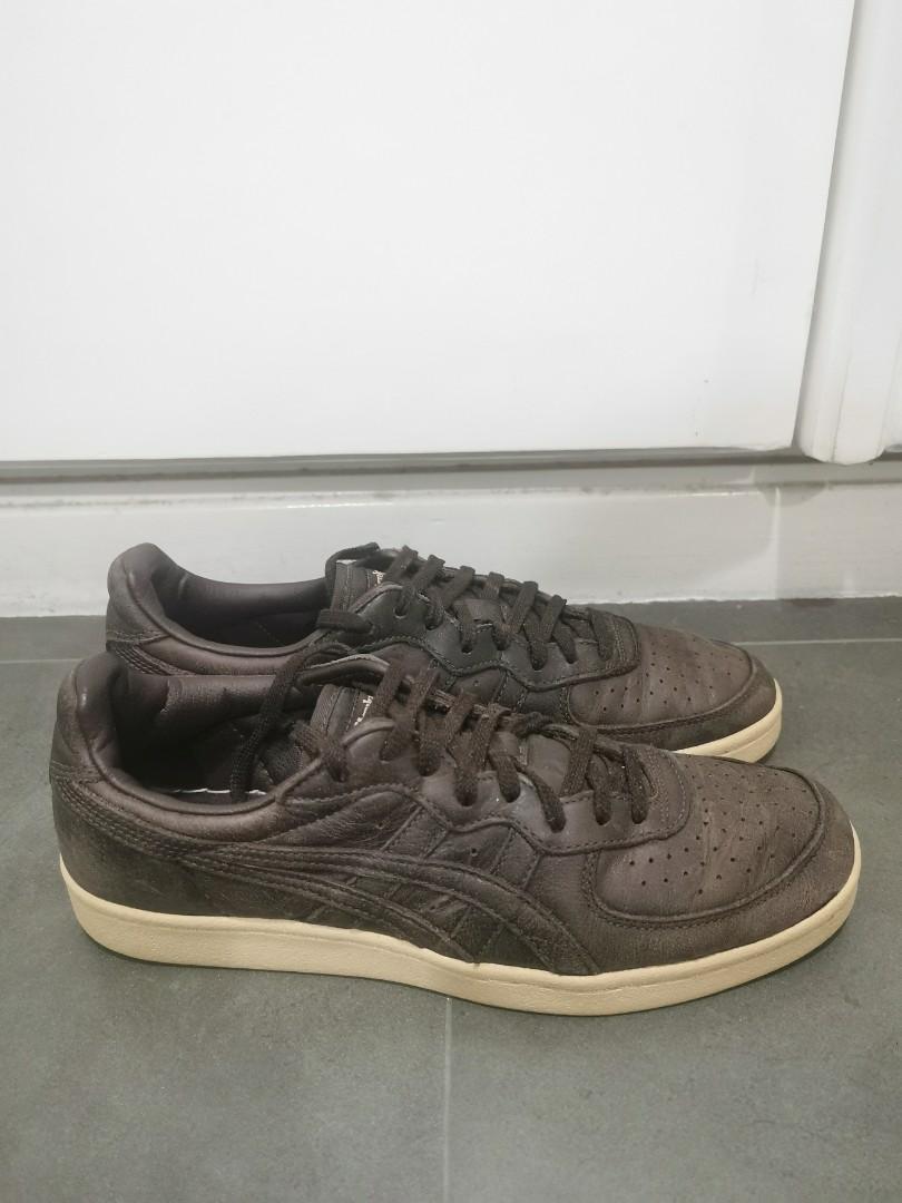 Onitsuka Tiger GSM Coffee Leather Sneakers, Men's Fashion, Footwear ...