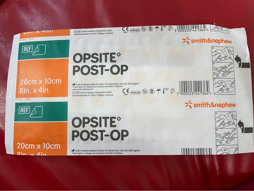 Opsite post-op dressing , Health & Nutrition, Medical Supplies & Tools ...