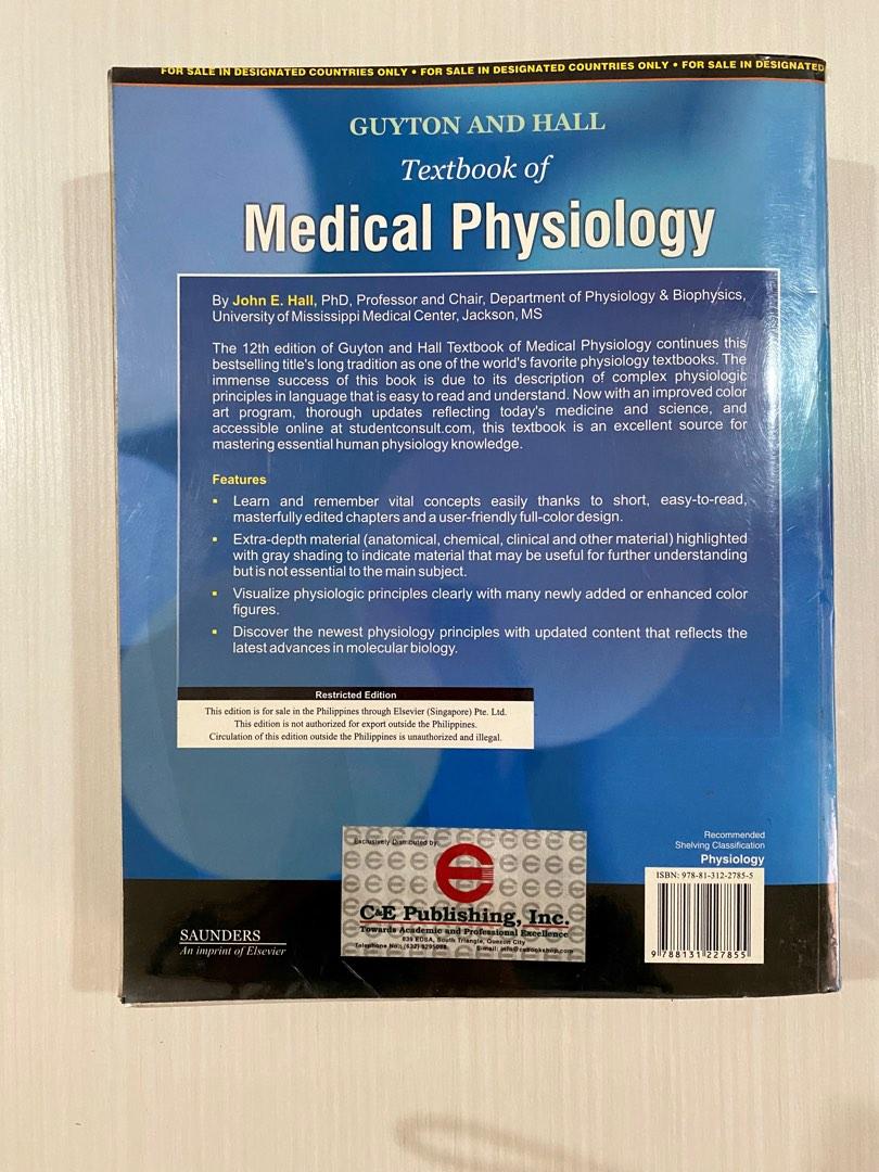 Original Guyton & Hall Physiology Textbook, Hobbies & Toys, Books ...