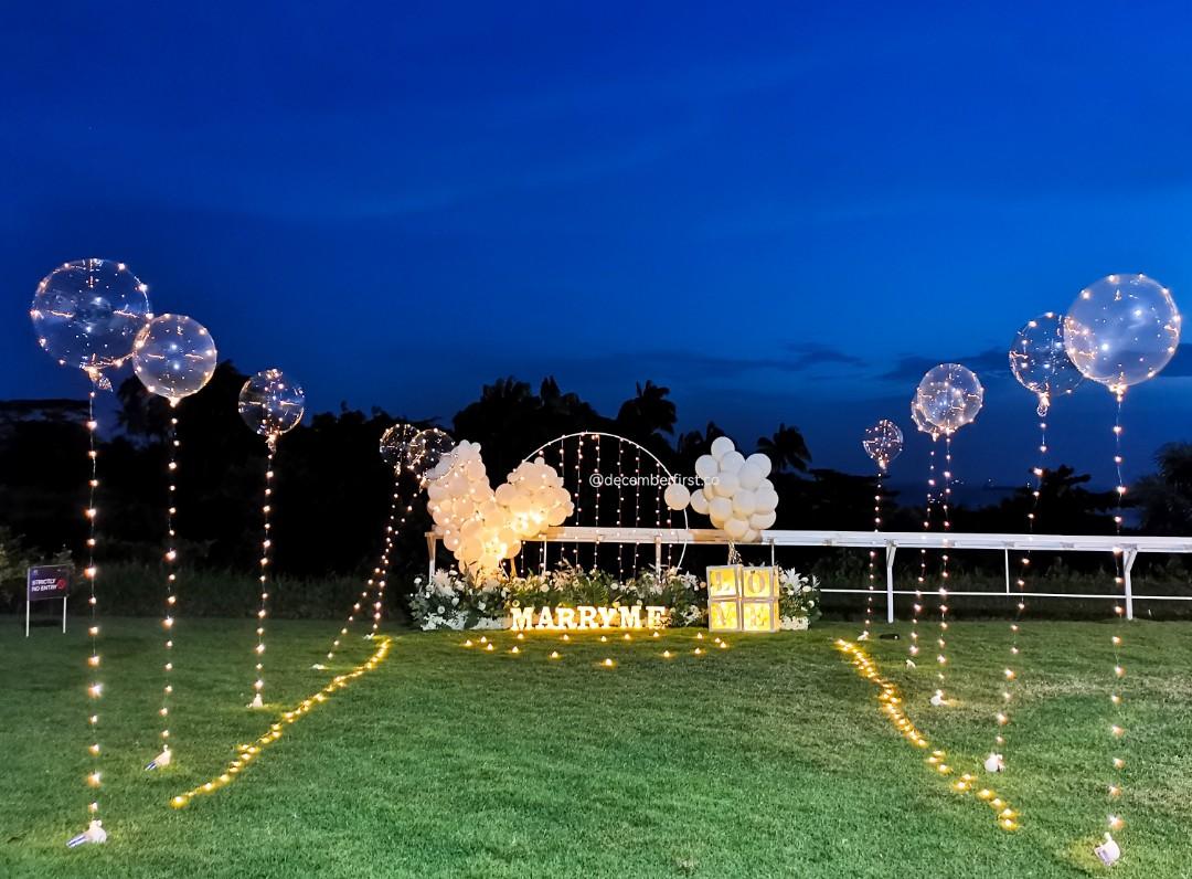 OUTDOOR PROPOSAL FULL DECOR SETUP MARRY ME, Lifestyle Services, Event ...