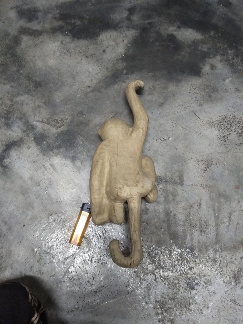 Paper Mache Monkey Hook, Hobbies & Toys, Collectibles & Memorabilia ...