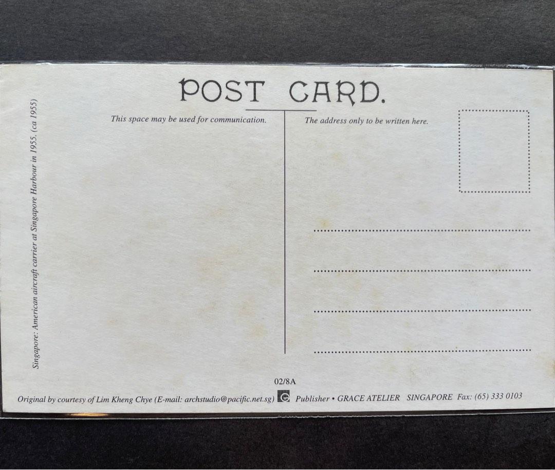 PC472 - Singapore - World War 2 Post Card - America Aircraft Carrier At ...