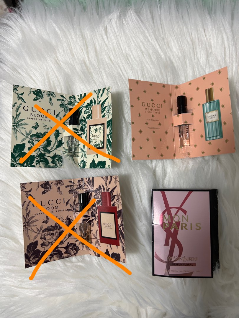 Perfume sample Gucci and YSL, Beauty & Personal Care, Fragrance & Deodorants on Carousell