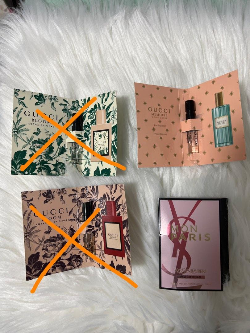Perfume sample Gucci and YSL, Beauty & Personal Care, Fragrance ...
