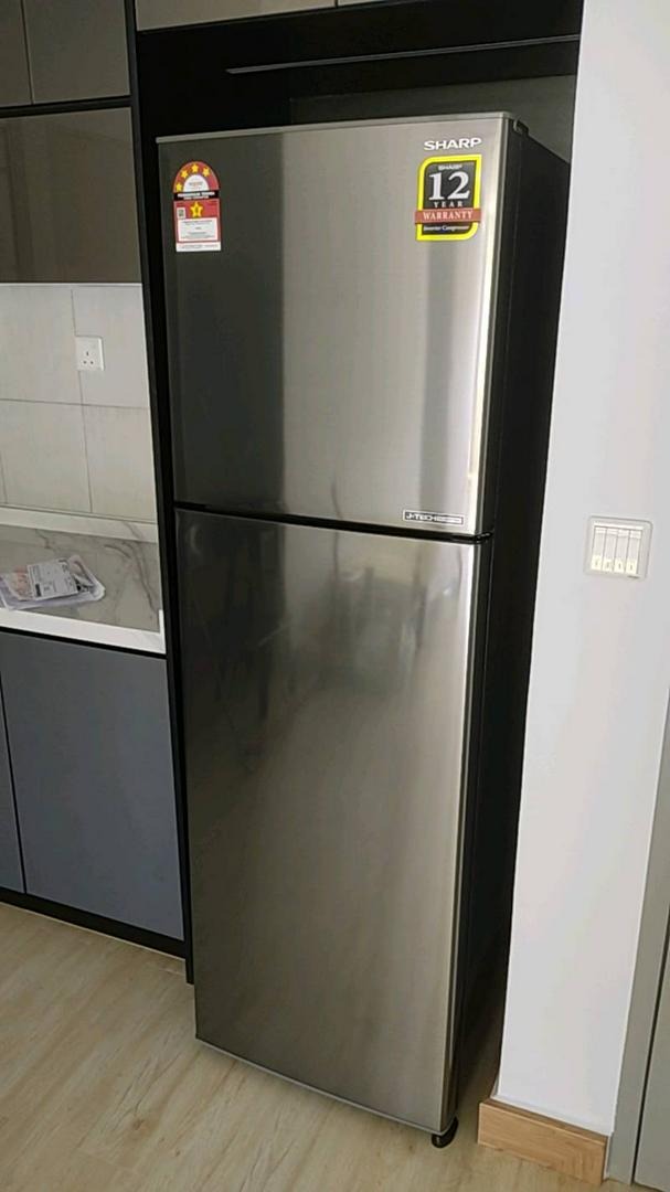 Peti Sejuk Sharp 320 Litre Top Freezer Inverter Fridge Peti Ais Ansuran ...